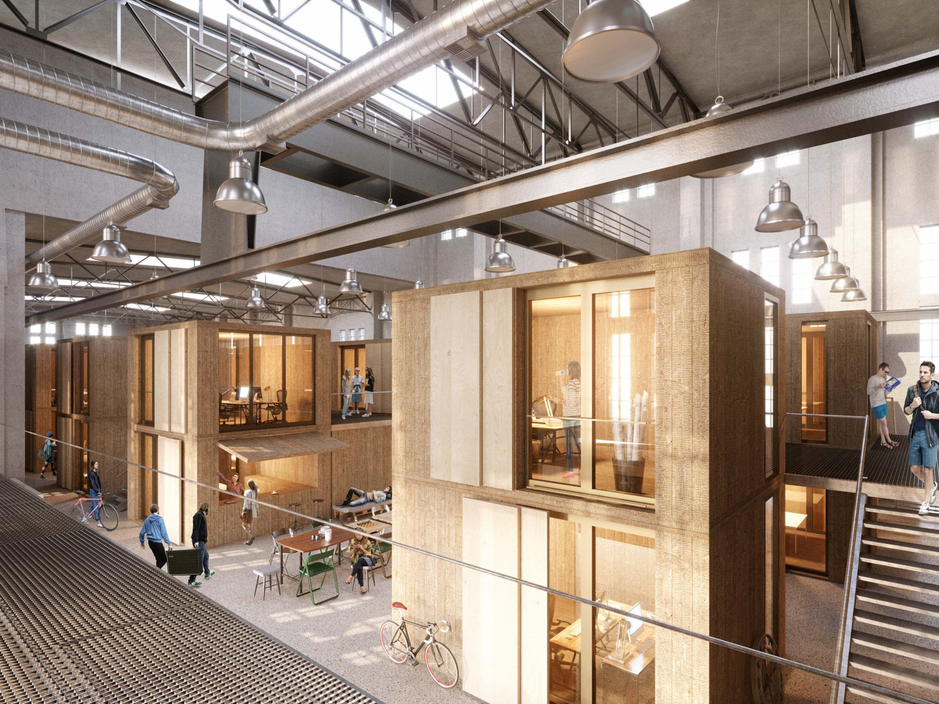 Kreativquartier Jutier- und Tonnenhalle / Projekte / bez+kock architekten